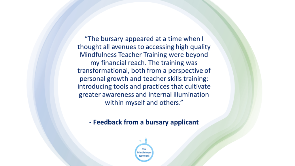 The Teacher Training Bursary | The Mindfulness Network